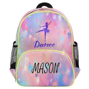 cnningyi personalized name cheerleaders backpack customized lightweight ballet dance bag for little girls