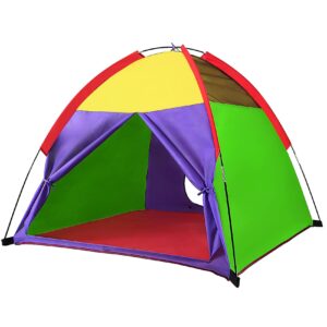 alvantor kids tents children play tent toddler pop up tent for kids boys girls toys indoor outdoor playhouse camping playground rainbow 58”x58"x47"