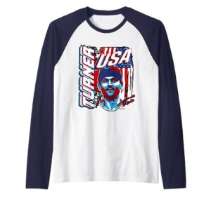 trea turner international baseball usa mlbpa raglan baseball tee