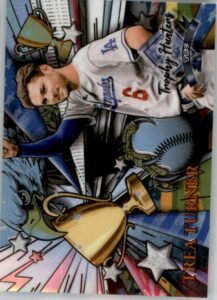 2022 stadium club chrome trophy hunters #rl-32 trea turner los angeles dodgers mlb baseball trading card