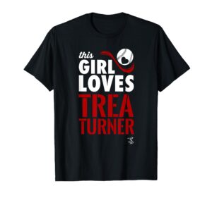 trea turner this girl loves gameday t-shirt