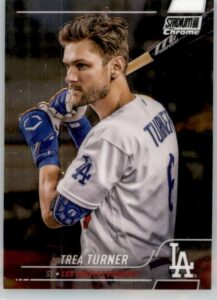 2022 stadium club chrome #177 trea turner los angeles dodgers mlb baseball trading card