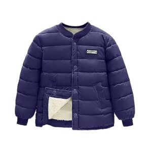 boys girls winter outwear coats, kids warm outfits insulated quilted bubble puffer windbreaker snowsuit clothing