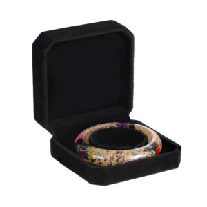 hooami square black velvet bracelet gift box jewelry display