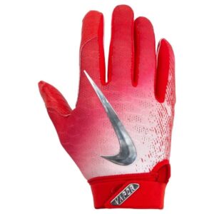 nike men's vapor elite batting glove red/white size medium