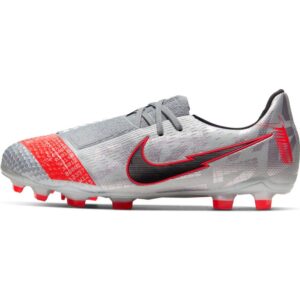 nike jr phantom venom elite fg - grey-red 4.5