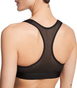 victoria's secret player medium impact sports bra, racerback bras for women, black (m)