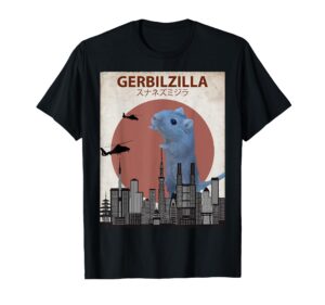 gerbilzilla funny gerbil t-shirt | gift for gerbil lovers t-shirt