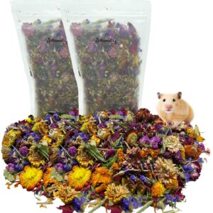 tfwadmx hamster substrate natural flower bedding mate habitat decor for dwarf syrian hamsters mice degus gerbils bunny or other small animal