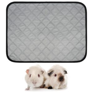 homaisson guinea pig cage liners (24×18inches), 2-pack washable and reusable guinea pig bedding pee pads, super absorbent guinea pig pee pad for chinchillas hamster small animals