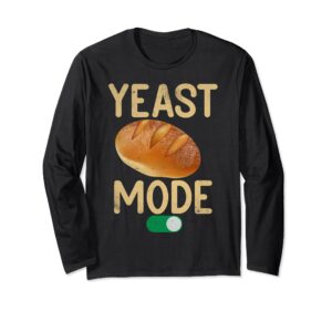 bread baking yeast mode sourdough starter jar delicious cake long sleeve t-shirt