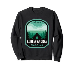 kohler andrae state park wi camping sweatshirt