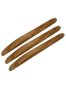 kensie's sourdough mixing stir stick spurtle, wooden kitchen utensil - sourdough starter spurtle - 3 pack