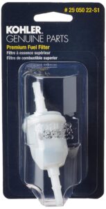 kohler 25 050 22-s1 engine fuel filter 51 micron with 1/4-inch fuel line inside diameter