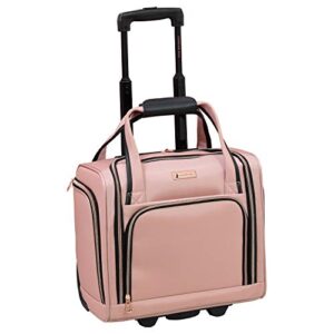 london fog bromley 15-inch under the seat bag,lightweight, rose gold