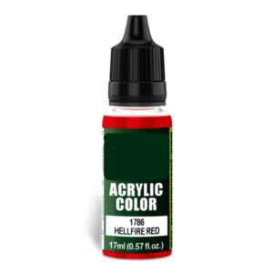 green stuff world – acrylic color paint hellfire red 1786 for models and miniatures