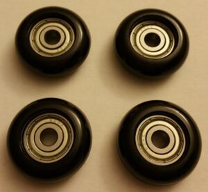 total gym replacement set of 4 wheels/rollers for models 2000, 3000, and more