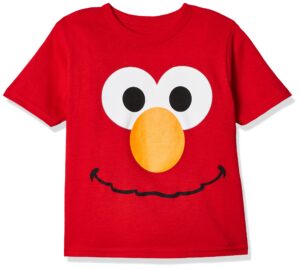 sesame street boys sesame street short sleeve t-shirt - elmo, cookie moster t shirt, red, 2 us