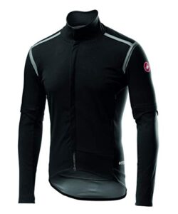 castelli perfetto ros convertible jacket - men's light black, xl