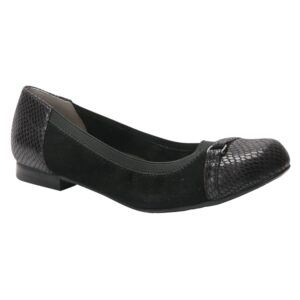 ros hommerson rosita - women's - cushioned slip on flat black cmbo - 7.5 wide