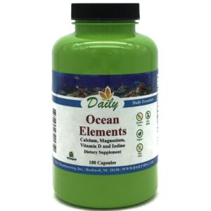 daily manufacturing ocean elements™ (calcium & magnesium, iodine, & vitamin d3)