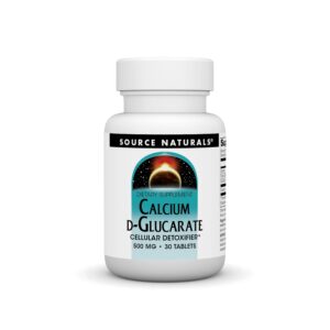 source naturals calcium d-glucarate 500mg cellular detoxifier - 30 tablets