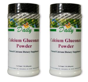 daily manufacturing calcium gluconate powder 7 oz, 200 grams natural calcium dietary supplement (2)