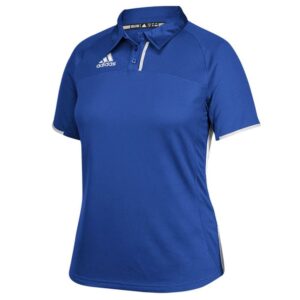 adidas womens climacool utility polo m royal-white