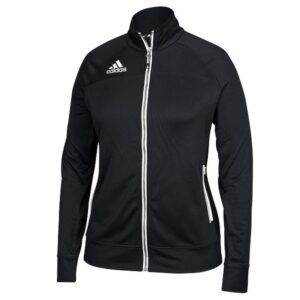 adidas women's climalite utility jacket,black/white x-small