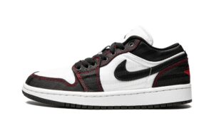 nike women's jordan 1 low se utility white/black-gym red (dd9337 106) - 8