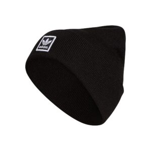 adidas originals tall utility cuff beanie, black 2, one size