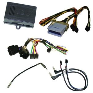 swrgm-51 radio replacement interface to retain factory steering wheel control and warning chime functions on select gm lan 11-bit vehicles with bose amplified and non-amplified systems (2006-2011)