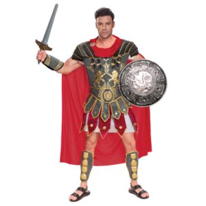 spooktacular creations brave men’s roman gladiator costume set for halloween audacious dress up party