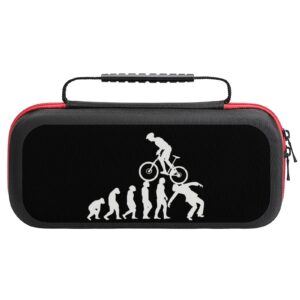 evolution mtb mountain biking bike storage case for switch game console and accessories, traveling carrying case bag game bag