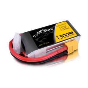 tattu 11.1v 1300mah 75c 3s lipo battery pack with xt60 plug for rc boat heli airplane uav drone fpv nemesis 240 mini skylark m4-fpv 250 mini shredder 200 indy250 plus mojo 280 hovership mhq2