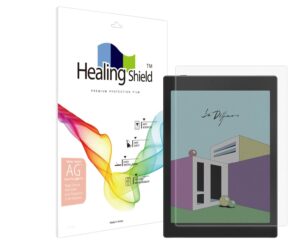 healing shield screen protector for onyx boox tab mini c, light anti glare paper texture feeling matte film- ag light paper mini c