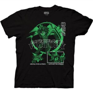 ripple junction yu-gi-oh! arc-v carve the arc to victory anime adult t-shirt officially licensed large black