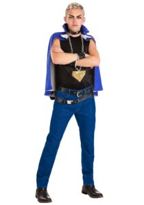 fun costumes adult yu-gi-oh duel master costume | yugioh | yami yugi | duel master anime character cosplay outfit - multi-colored - large