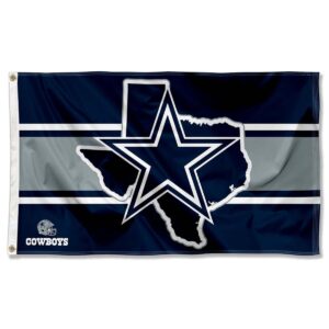 wincraft dallas cowboys texas state flag outdoor indoor 3x5 foot banner