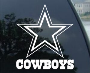 crawford graphix dallas cowboys 18" sticker decal