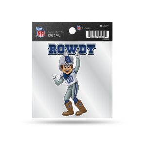 rico industries nfl football dallas cowboys mascot 4" x 4" decal