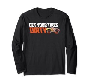 cars - get your tires dirty long sleeve t-shirt