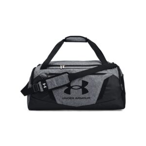 under armour unisex-adult undeniable 5.0 duffle , pitch gray medium heather (012)/black , small