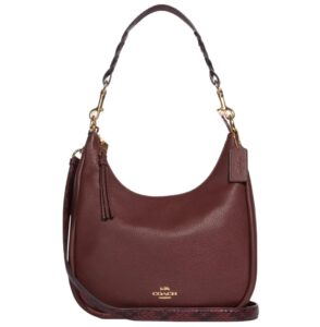 coach jules hobo shoulder bag, wine multi