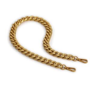 xiazw 26 inch chic metal purse chain strap handle shoulder straps replacement charms for bag handbags (old gold)