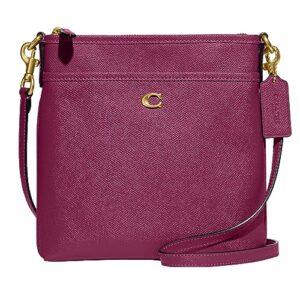 coach crossgrain leather kitt, deep plum