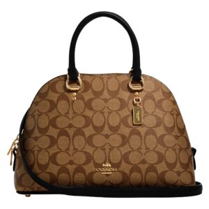 coach katy satchel, khaki black