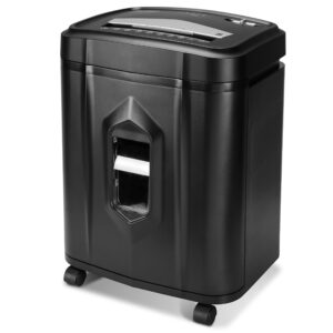 aurora au1830xa heavy duty anti-jam 18-sheet crosscut shredder/30 min run time/ 5-gallon pullout basket and casters