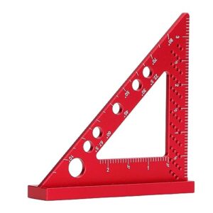 miter ruler, carpenter square multipurpose clear scales aluminum alloy for home