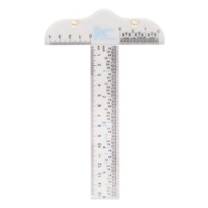 t ruler t ruler inch cm scale clear acrylic portable multifunction drafting ruler clear graduation t ruler for art binding crafts easy reference